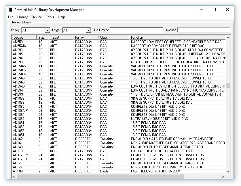 PremierLink - Functional IC Test Generating Software for Full Product Range